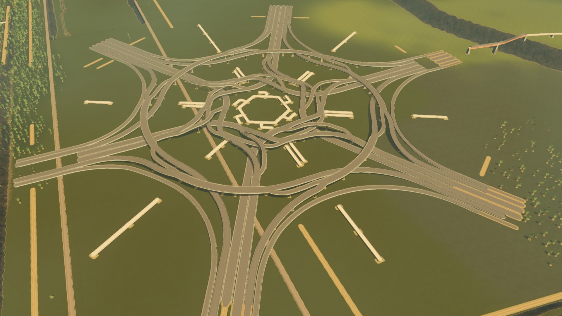 5分岐 Pinavia 型 junction の作成 | Cities:Skylines 街づくりコンテスト